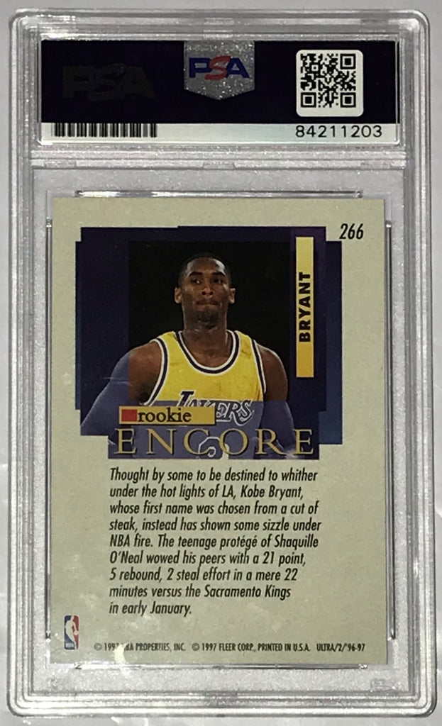 Kobe Bryant ULTRA-RARE Signed 1996-97 Fleer Ultra Encore Rookie Card R ...